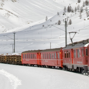 Bernina red train Day Trip from Milan: Swiss Alps, St. Moritz & UNESCO ...